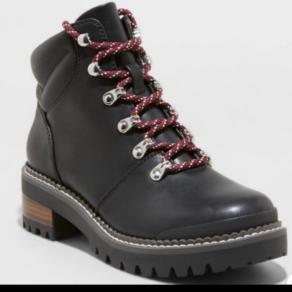 Target | Shoes | Black Kira Lace Up Boots 95 Womens Nwot | Poshmark